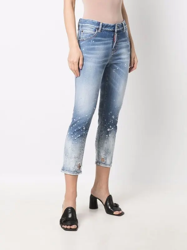Dsquared2 Cropped Skinny Jeans