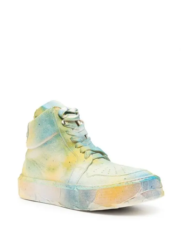 Guidi Spray-effect High-top Sneakers