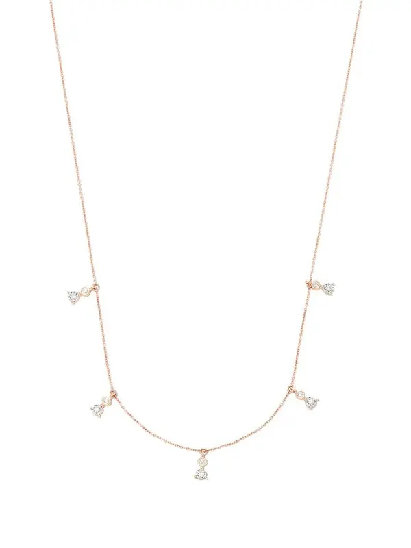 DANA REBECCA DESIGNS 14kt Rose Gold Diamond Necklace - Pink