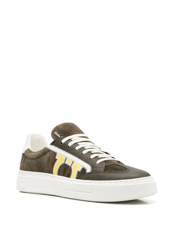 FERRAGAMO Gancini-logo Low-top Sneakers
