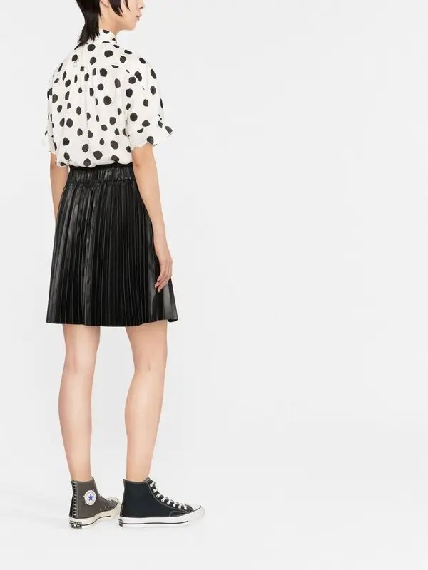 Red Valentino High-waisted Pleated Skirt