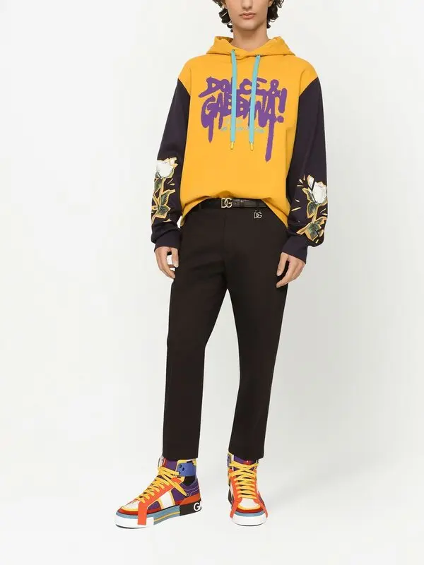 Dolce & Gabbana Stretch-cotton Chino Trousers