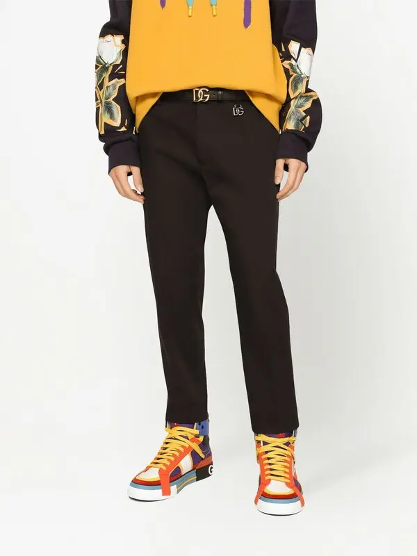 Dolce & Gabbana Stretch-cotton Chino Trousers