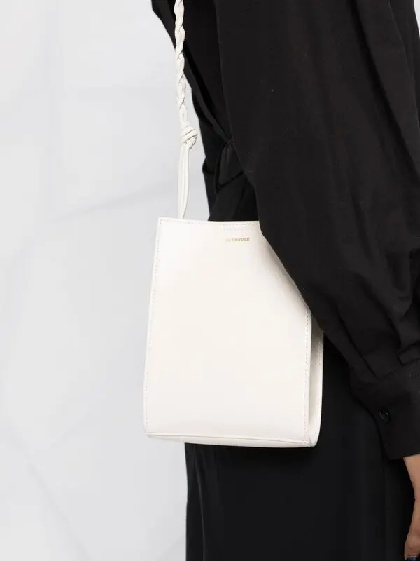 JIL SANDER Tangle Cross Body Bag - White
