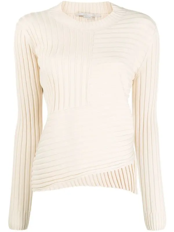 Stella McCartney Asymmetric-hem Ribbed Top