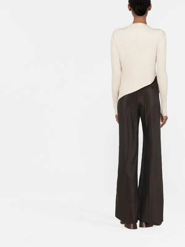 Stella McCartney Asymmetric-hem Ribbed Top