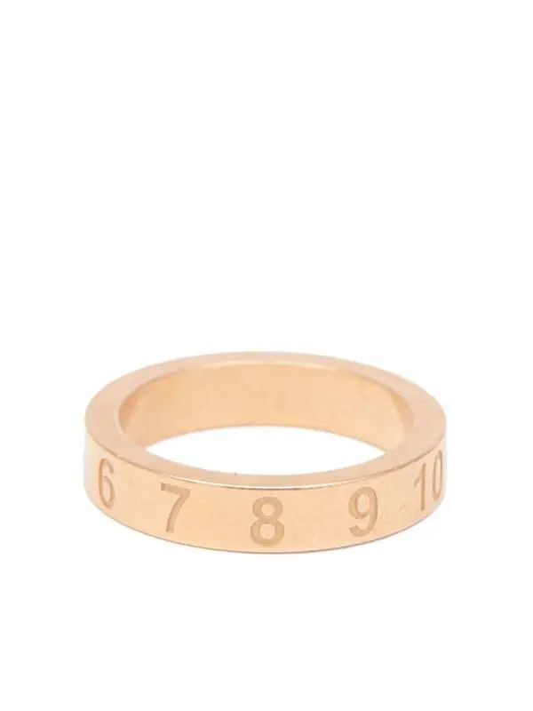MAISON MARGIELA Numbers Engraved Ring - Gold