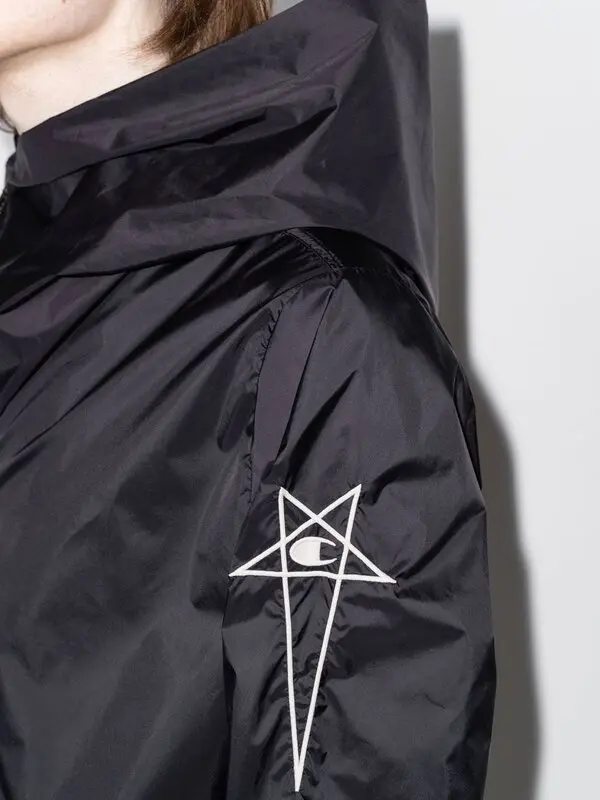 Rick Owens Logo Hooded Jacket