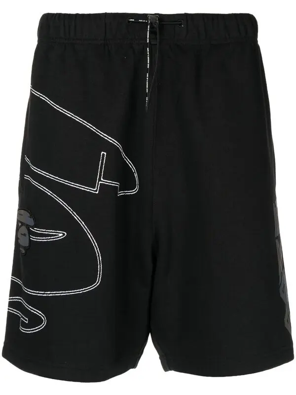 AAPE BY *A BATHING APE Moonface-patch Shorts