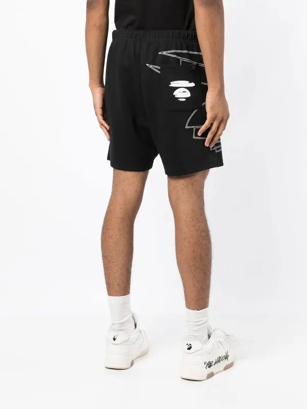AAPE BY *A BATHING APE Moonface-patch Shorts
