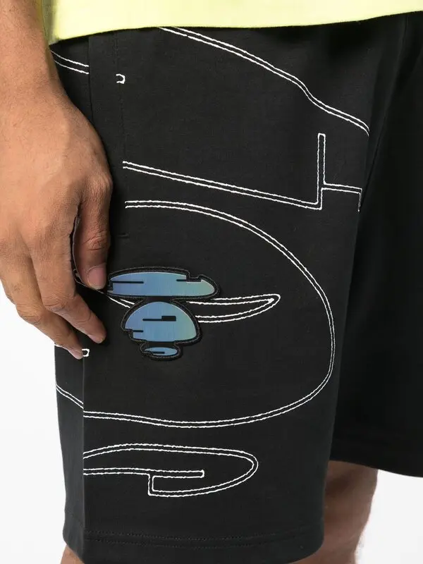 AAPE BY *A BATHING APE Moonface-patch Shorts