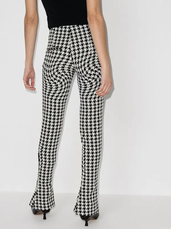 Off-White Houndstooth Virgin Wool-blend Trousers