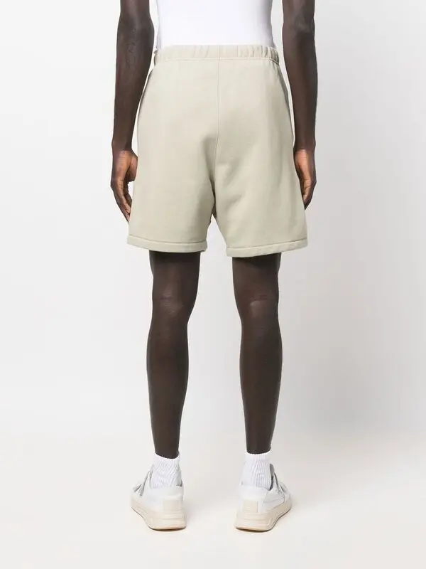 Fear Of God Logo-patch Track Shorts - Green