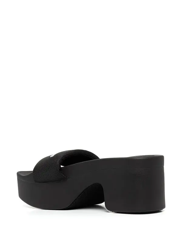 Alexander Wang Logo-print Strap Slides