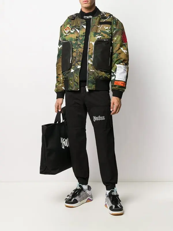 Heron Preston Camouflage-print Bomber Jacket