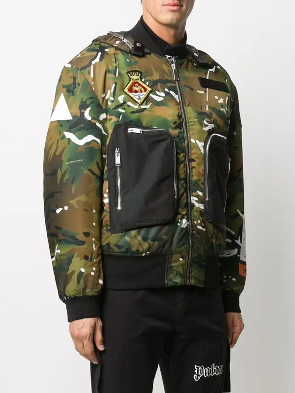 Heron Preston Camouflage-print Bomber Jacket