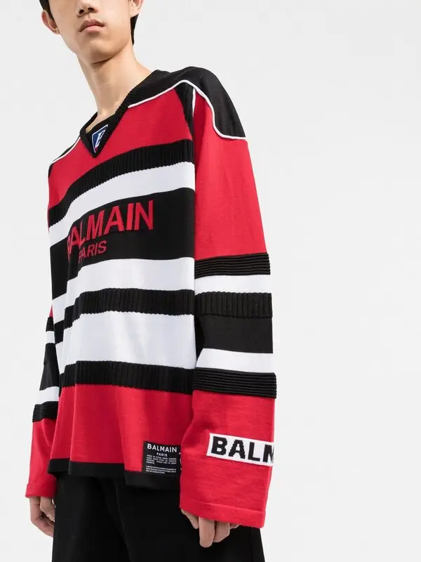Balmain Logo-print Jumper
