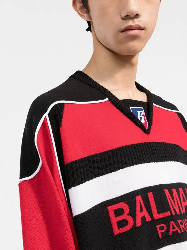 Balmain Logo-print Jumper
