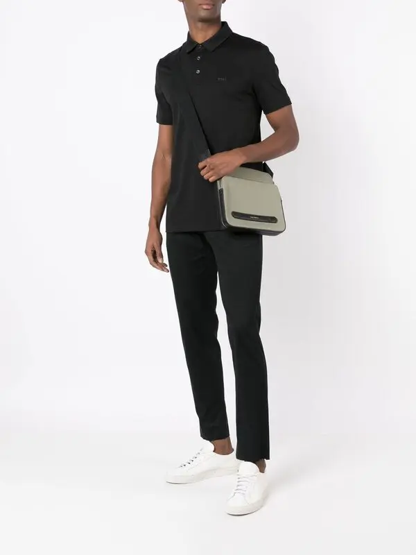 BOSS Logo-print Polo Shirt - Black