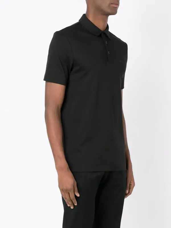 BOSS Logo-print Polo Shirt - Black