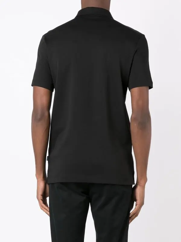BOSS Logo-print Polo Shirt - Black
