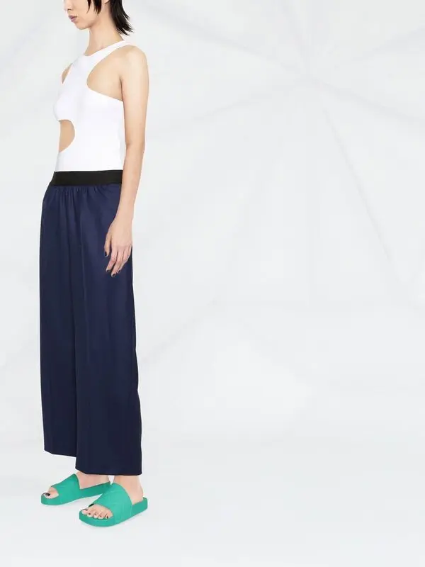 Stella McCartney Wide-leg Cropped Trousers