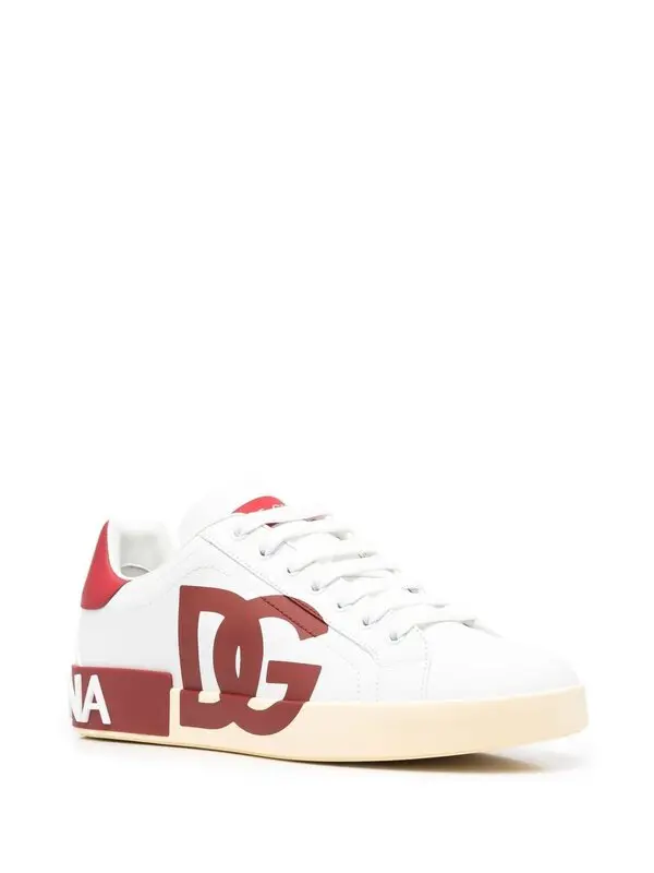 Dolce & Gabbana Logo-print Lace-up Sneakers - White
