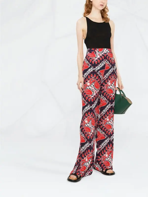 Valentino Garavani Archive Manifesto Straight-leg Trousers