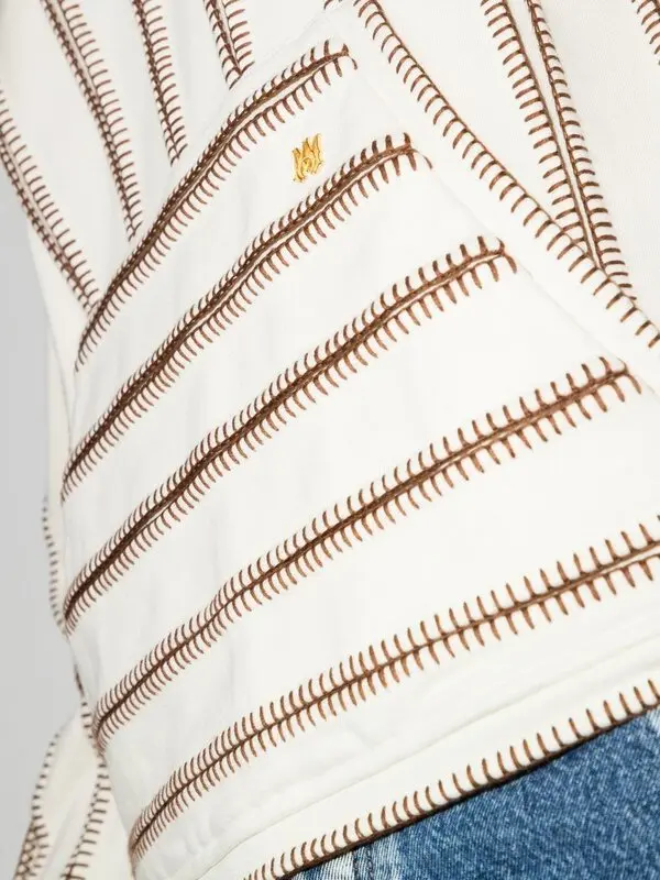 Amiri Cotton Contrast-stitch Sweatshirt