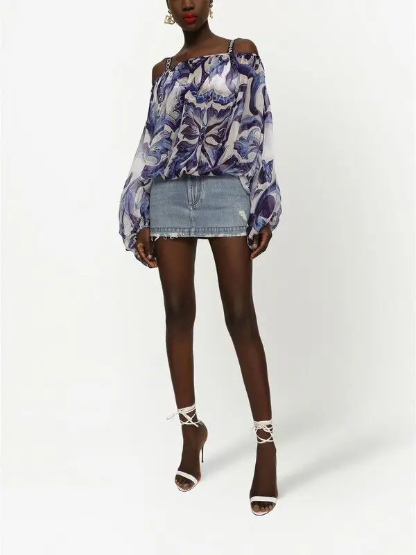 Dolce & Gabbana Majolica Print Blouse