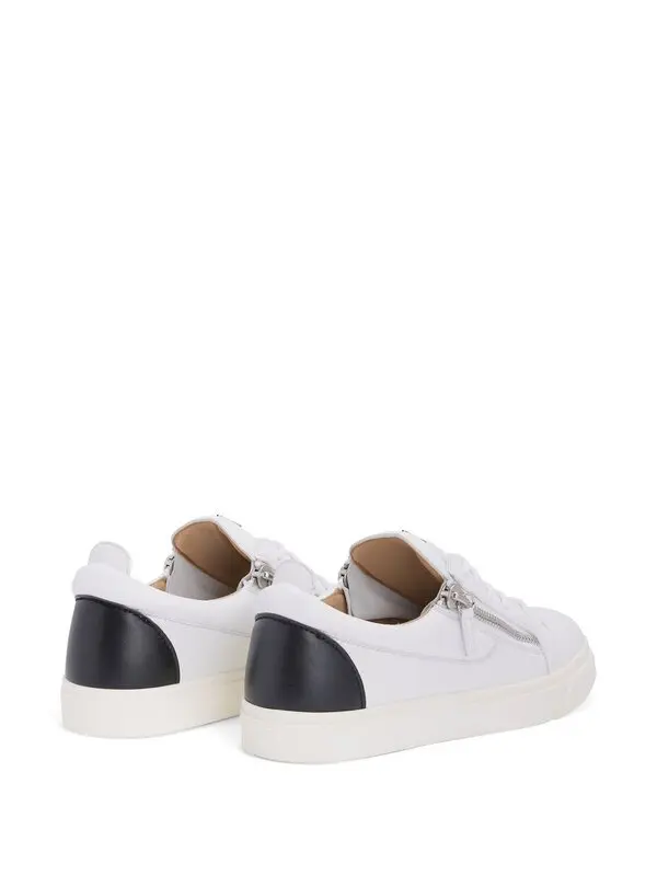 GIUSEPPE ZANOTTI Frankie Double-zip Low-top Sneakers - White