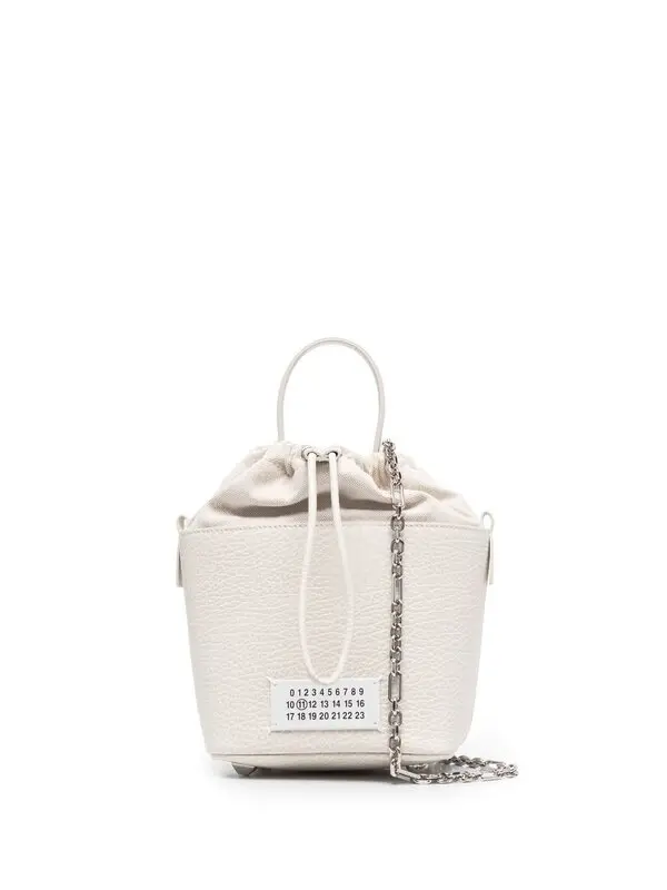 MAISON MARGIELA Small 5ac Bucket Bag - Neutrals