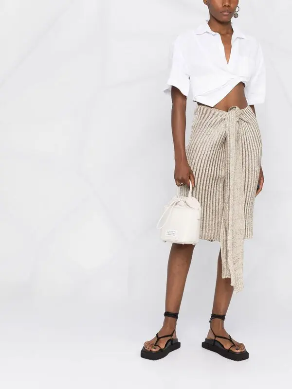 MAISON MARGIELA Small 5ac Bucket Bag - Neutrals