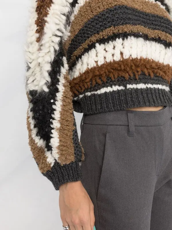 Brunello Cucinelli Colour-block Cashmere Jumper