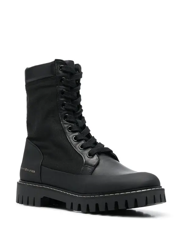 Tommy Hilfiger Logo-stamp Lace-up Boots