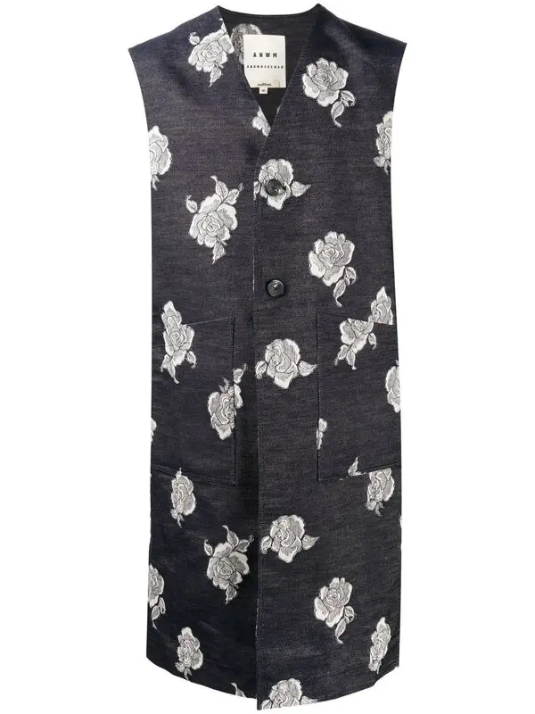 ONEFIFTEEN X Anowhereman Patterned Jacquard Waistcoat