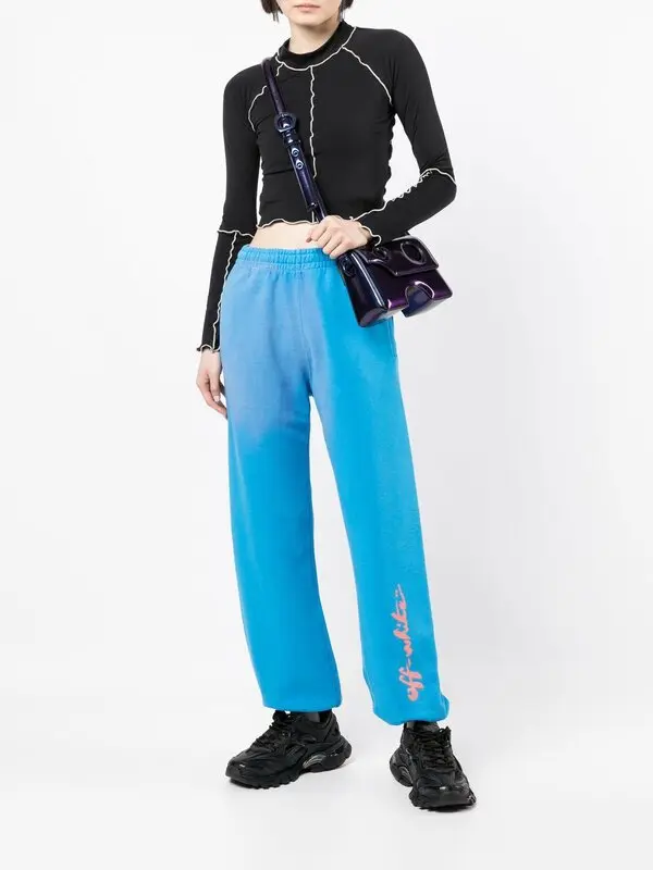 Off-White Painter Logo-print Track Pants - Blue