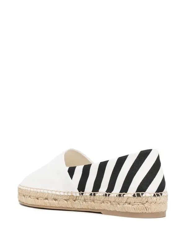 Off-White Diag-stripe Espadrilles - White