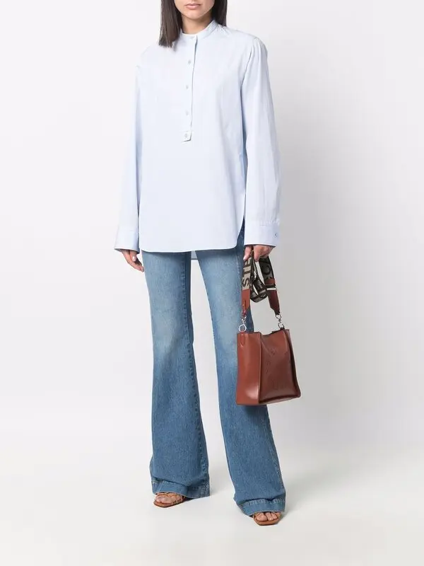Stella McCartney Salt & Pepper Logo '70s Flare-cut Jeans