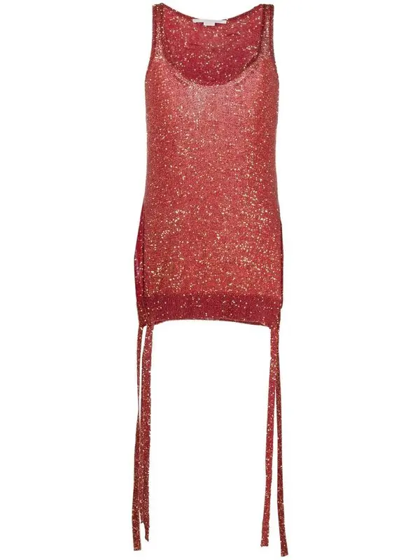 Stella McCartney Sequin-embellished Knit Tank Top