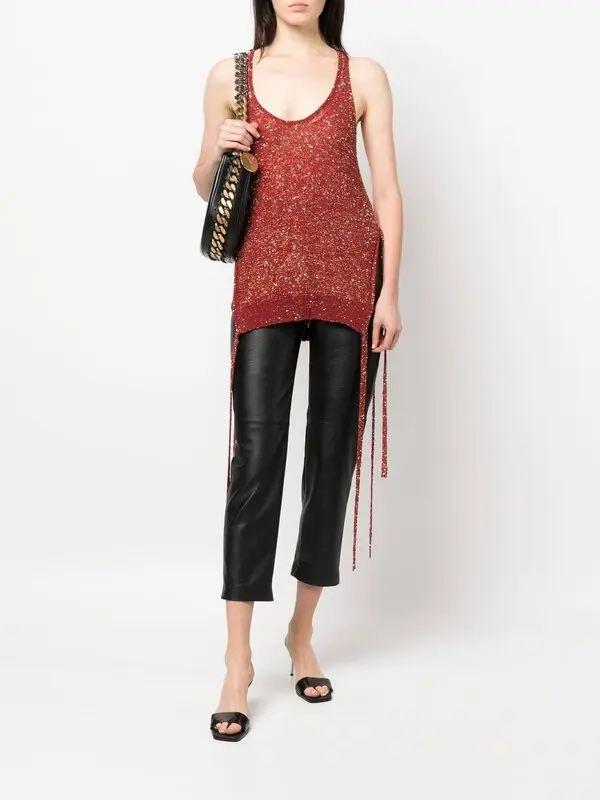 Stella McCartney Sequin-embellished Knit Tank Top