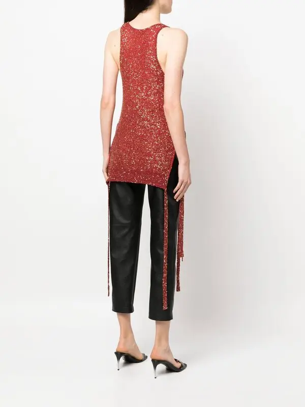 Stella McCartney Sequin-embellished Knit Tank Top