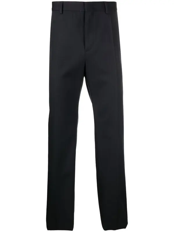 Valentino Garavani Pressed-crease Tailored Trousers - Blue