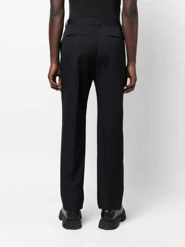 Valentino Garavani Pressed-crease Tailored Trousers - Blue