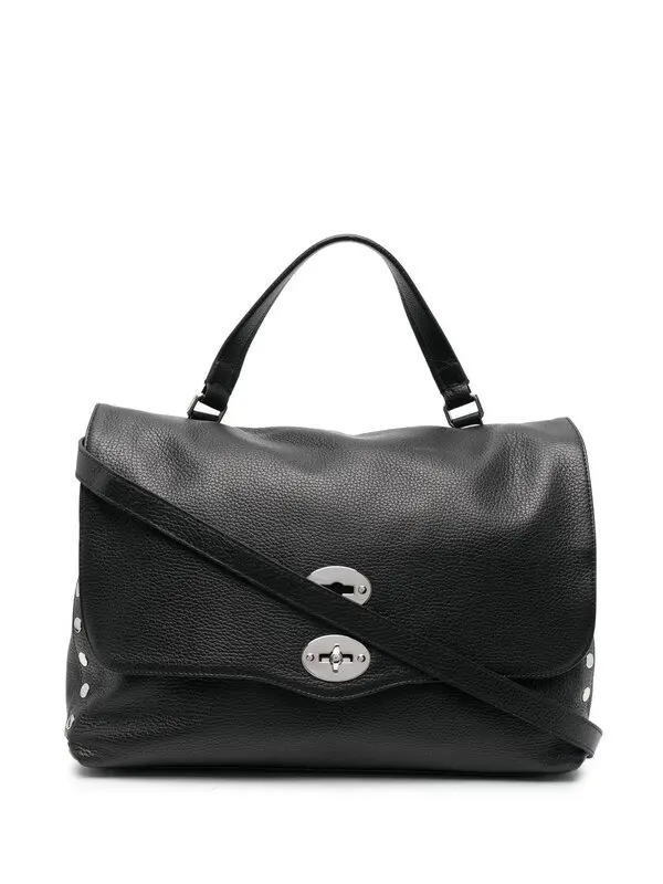 ZANELLATO Medium Postina Daily Studded Tote Bag - Black