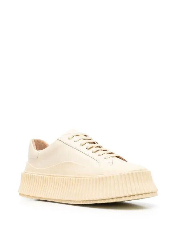 JIL SANDER Panelled Low-top Leather Sneakers