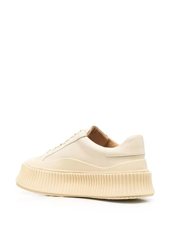 JIL SANDER Panelled Low-top Leather Sneakers