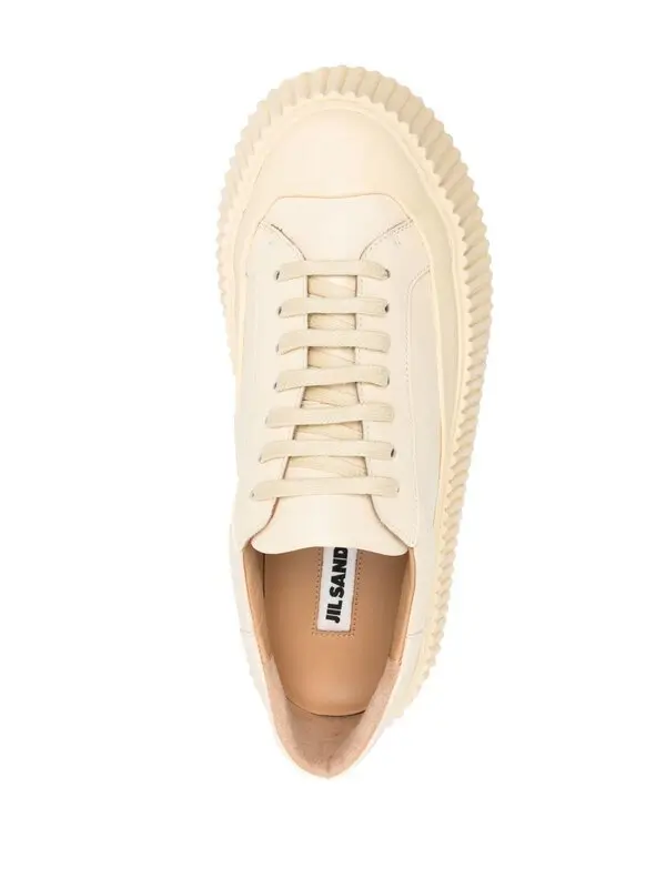 JIL SANDER Panelled Low-top Leather Sneakers