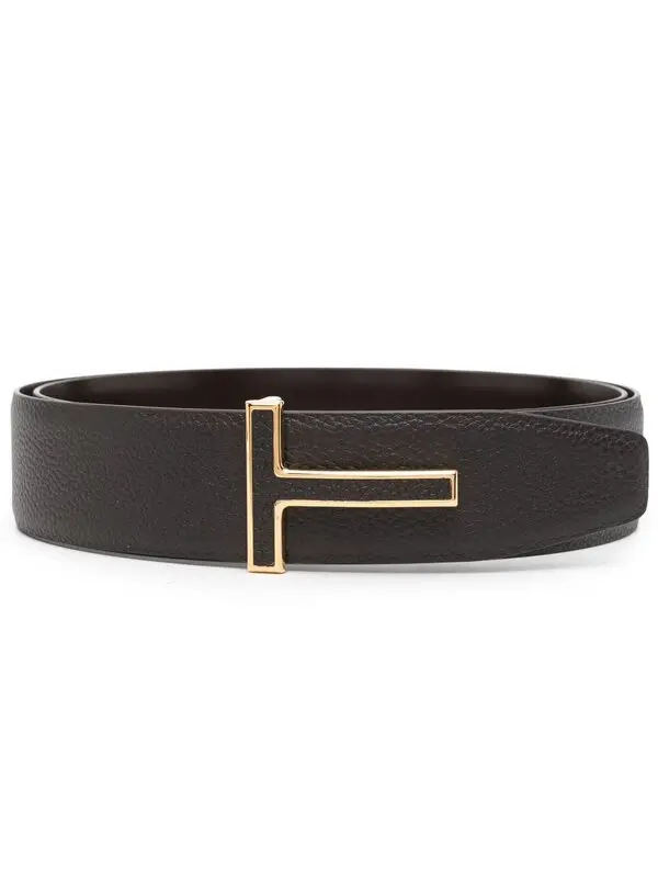 TOM FORD T-buckle Leather Belt