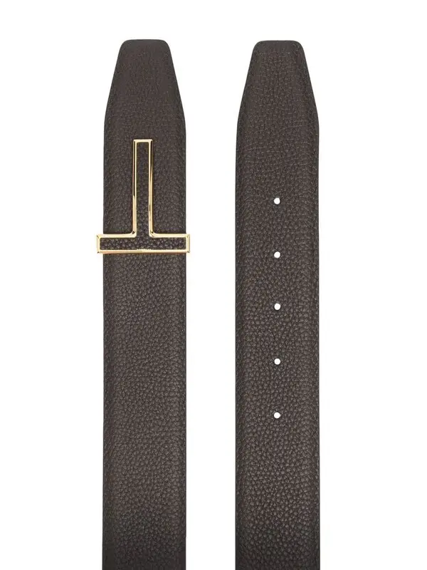 TOM FORD T-buckle Leather Belt
